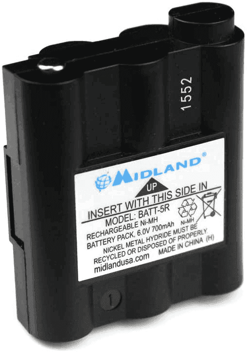 Midland BATT-5R Battery for Radio Pair of GXT Rechargeable Battery